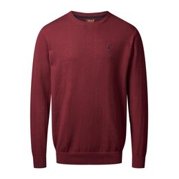 MCS Herren Rundhalspullover "MCS Sweater MCEllison"zinfandel, Gr. L, Obermaterial: 100% Baumwolle, Pullover