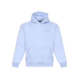 Kapuzenpullover DROPSIZE "Dropsize HEAVY LOOSE FIT HOODIE", Herren, Gr. M, babyblau, 70% Baumwolle, 30% Polyester, mehrfarbig, oversize, ohne Ausschnitt, Pullover Kapuzenpullover