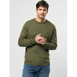 Rundhalspullover MCS "MCS Sweater MCEllison", Herren, Gr. XL, beetle, Obermaterial: 100% Baumwolle, Pullover Rundhalspullover