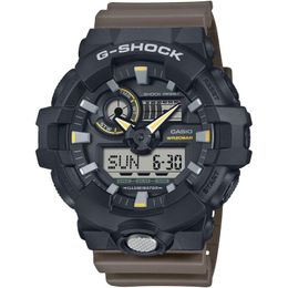Casio G-Shock Herren Casio G-SHOCK Chronograph Quarzuhr, Armbanduhr, Herrenuhr,digital, Resinband, bis 20bar wasserd. gr&uuml;n