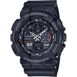 Casio G-Shock Herren Casio G-SHOCK Chronograph Quarzuhr,Armbanduhr,Herrenuhr,digital, bis 20 bar wasserd.Resinarmband schwarz