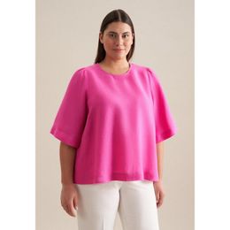 Seidensticker Damen Seidensticker Shirtbluse &raquo;Schwarze Rose&laquo; Kurzarm Rundhals Uni pink 7XL54
