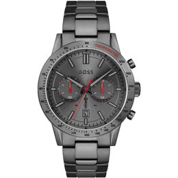 BOSS Herren BOSS Chronograph &raquo;ALLURE&laquo; Quarzuhr, Herrenuhr, Armbanduhr, Stoppfunktion, Edelstahlarmband grau