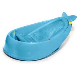 SKIP HOP Babybadewanne &raquo;Moby, blau&laquo; H&ouml;he 30 cm Netzmatte mit Ablaufst&ouml;psel blau Babybadewanne