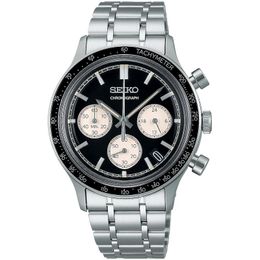 Seiko Herren Chronograph Quarzuhr, Armbanduhr, Herrenuhr, Edelstahlarmband, analog, Tag