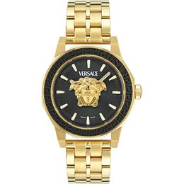 Versace Herren &raquo;MEDUSA DECO GENT&laquo; Armbanduhr, Herrenuhr, Swiss Made, Saphirglas, Edelstahlarmband,analog gold