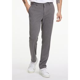 Stoffhose LINDBERGH "Stoffhose Slim Fit", Herren, Gr. L, schwarz (schwarz mel), Obermaterial: 75% Polyester, 22% Viskose, 3% Elasthan; Futter: 100% Polyester, slim fit, Hosen Stoffhose