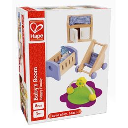 HAPE Puppenhausm&ouml;bel &raquo;Babyzimmer&laquo; bunt Puppenhausm&ouml;bel