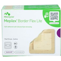 Mepilex Border Flex Lite Schaumverband 7,5x7,5 cm 10 St