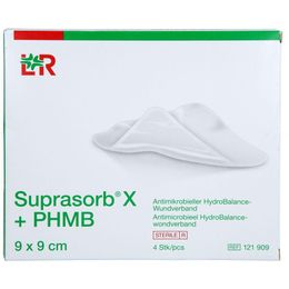 Lohmann & Rauscher Suprasorb X+PHMB HydroBalance Wundverb.9x9 cm 4 St