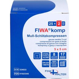 Fink & Walter Schlitzkompressen 5x5 cm steril 8fach 25X2 St