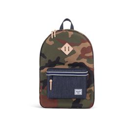 HERSCHEL Heritage 21 - Rucksack 45 cm (amparo blue black) in woodland camo dark denim | Gr.: onesize