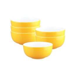 Seltmann Weiden 6er Set M&uuml;slischalen Liberty Pure Colors &oslash; 15 cm in Yellow Glow | Gr.: onesize