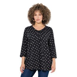 Ulla Popken Shirt in schwarz | Gr.: 58-60