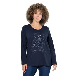 Ulla Popken Longsleeve in marine | Gr.: 42-44