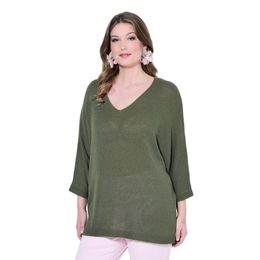 MIAMODA Pullover in schilfgr&uuml;n | Gr.: 46-48