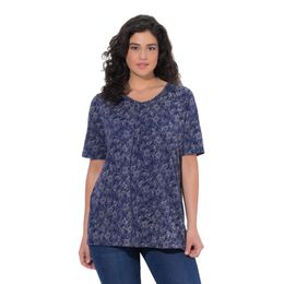 Ulla Popken Shirt in tintenblau | Gr.: 54-56
