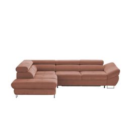 switch Ecksofa Fabio kupfer Ma&szlig;e (cm): B: 280 H: 69 T: 235.0 &raquo; H&ouml;ffner