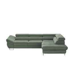 switch Ecksofa Fabio &brvbar; gr&uuml;n &brvbar; Ma&szlig;e (cm): B: 280 H: 69 T: 235.0 &raquo; H&ouml;ffner
