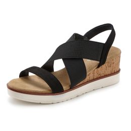 Lascana Damen Sandalette, schwarz, Gr&ouml;&szlig;e 42