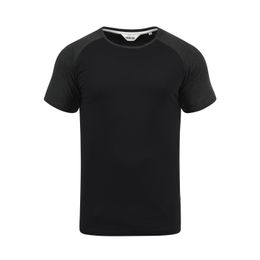 !Solid Rundhalsshirt SOLID "Rundhalsshirt SDBastian", Herren, Gr. L, schwarz, Obermaterial: 60% Baumwolle CO. 40% Polyester PES., Shirts Rundhalsshirt
