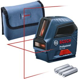 Linienlaser Bosch Professional "GLL 2-10", blau, B:140cm H:100cm L:170cm, Lasermessger&auml;te
