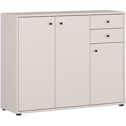 Kommode FORTE "Tempra", sand, B:108,8cm H:85,5cm T:34,8cm, Dekorfolie, FSC-zertifizierter Holzwerkstoff, Sideboards, Kommode, Breite 108,8 cm