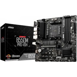 MSI Mainboard "B550M PRO-VDH", schwarz, B:24,4cm H:6,5cm T:24,4cm, Mainboards