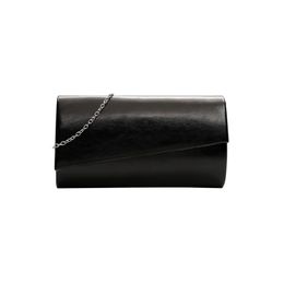 Clutch Tamaris "Clutch TAS Amalia", Damen, Gr. B/H/T: 26cm x 14cm x 7cm 0, schwarz (schwarz, mat 101), Polyurethan, Taschen