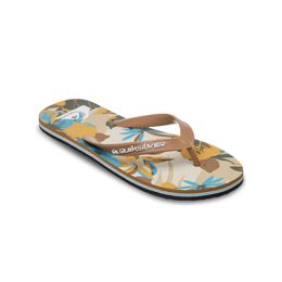 Sandale Quiksilver "Molokai Art", Herren, Gr. 11 (44), bone wei&szlig; interact floral, Obermaterial:Obermaterial: 100% Synthetik, Futter: 100% Synthetik, Laufsohle: 100% Schwammgummi;, Schuhe Sandale