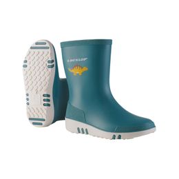 Gummistiefel Dunlop "Stiefel MH0HN01 Mini Blau/Wei&szlig;", M&auml;dchen, Gr. 28, blau (hellblau), Obermaterial: 100% PVC PVC., Schuhe Gummistiefel