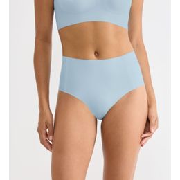 High-Waist-Slip Sloggi "ZERO Feel 2.0 High waist", Damen, Gr. L, light blau, Single Jersey, Obermaterial: 76% Polyamid, 24% Elasthan, k&ouml;rpernah, Unterhosen, nahtlos und unsichtbar