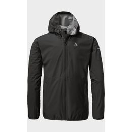 Sch&ouml;ffel Outdoorjacke SCH&Ouml;FFEL "Jacket Style Migandi MNS", Herren, Gr. 46, schwarz (9990, schwarz), Oberstoff: 100% Polyester; (Membran: Thermoplastisches Polyurethan), regular fit, hoch geschlossener Ausschnitt, Jacken Outdoorjacke