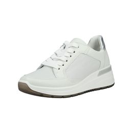 Ara Damen Sneaker "Ara Sneaker Leder", Gr. 42wei&szlig;, silber, Leder, Schuhe