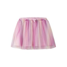 Minirock name it "NMFDOTIANA SKIRT", M&auml;dchen, Gr. 122, pirouette, T&uuml;ll, Obermaterial: 100% Polyester, gestreift, Basic mini, R&ouml;cke Minirock