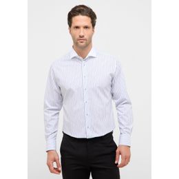 Eterna Herren Langarmhemd "MODERN FIT"blau, Gr. 40, Popeline, 100% Baumwolle, Hemden, NON IRON (b&uuml;gelfrei)