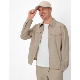 Steppjacke Brax "Style RENZO", Herren, Gr. XL, beige, Web, 66% Polyester, 28% Viskose, 6% Elasthan, Jacken Steppjacke