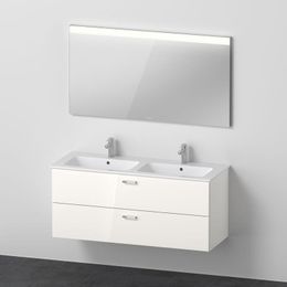 Duravit ME by Starck Doppelwaschtisch mit XBase Schrank, mit Spiegel, XB007404545,