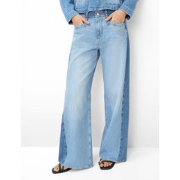 Brax Damen Five-Pocket-Hose Style MORGAN MIXED ATLANTIC OCEAN, denim hellblau, Gr. 38