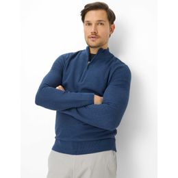 Brax Herren Strickpullover Style STEFFEN cove, Blau, Gr. L