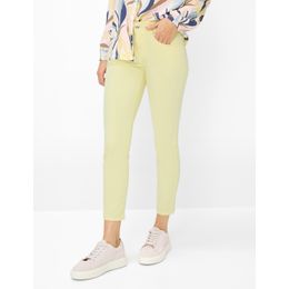 Brax Damen R&ouml;hrenjeans Style SHAKIRA S BUTTERCUP, denim hellgelb, Gr. 44K