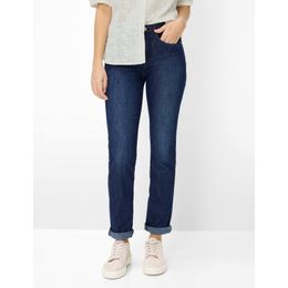 Brax Damen Five-Pocket-Hose Style MARY USED OCEAN BLUE, denim dunkelblau, Gr. 42L