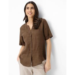 Brax Damen Bluse Style VERI mocha brown, dunkelbraun, Gr. 34