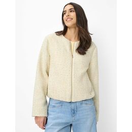 Brax Damen Jacke Style LYON soft ecru, Altwei&szlig;, Gr. 36