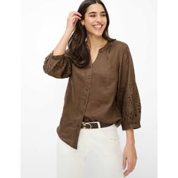 Brax Damen Bluse Style VELIA mocha brown, dunkelbraun, Gr. 42
