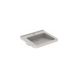 Geberit Waschtisch Renova Comfort 60x55cm, barrieref., m Hahnl., m &Uuml;L, we. (128660000)