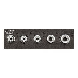 Hazet TX Steckschl&uuml;ssel-Satz (1/12) 900-E/5 Vierkant hohl 12,5 mm (1/2 Zoll) Au&szlig;en TX Profil E 10 - E 18 Anzahl Werkzeuge: 5)