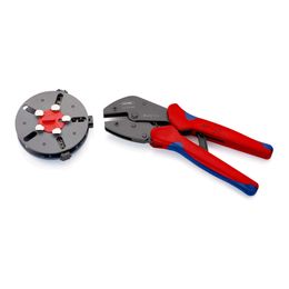 Knipex 97 33 01 MultiCrimp&reg; Crimpzange mit Wechselmagazin mit Mehrkomponenten-H&uuml;llen br&uuml;niert 250 mm)