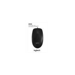 Logitech Maus USB,800dpi,3Tasten B100 sw (52-990-023)