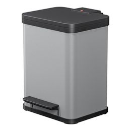 Hailo &Ouml;ko duo Plus M, Tret-M&uuml;lltrenner, 2x9 ltr, Silber (6222200)